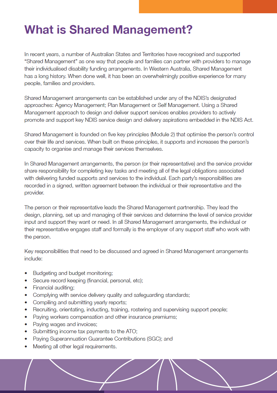 Shared Management: What and Why? | WA’s Individualised Services
