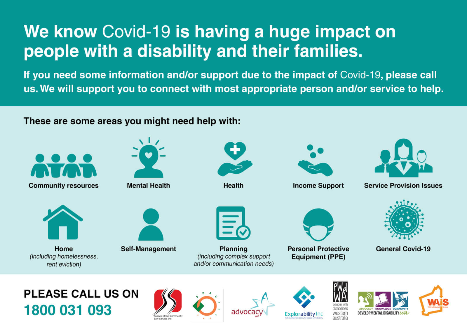 COVID 19 Helpline for WA People with Disability and Families | WA’s ...